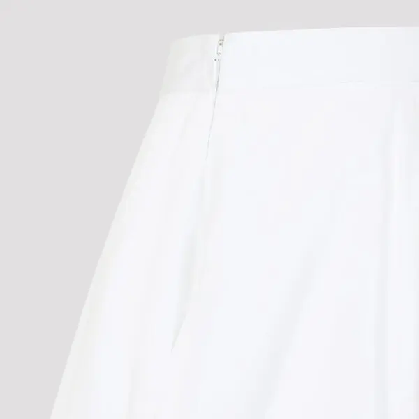 JIL SANDER Voluminous Cotton Bermuda - White