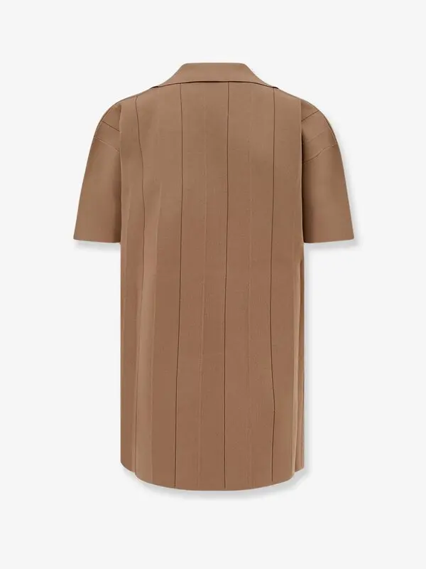 Max Mara Viscose Blend Sweater With Drawstring Neckline - Multicolor