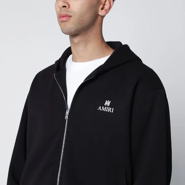 Amiri Cotton-blend Full Zip Hoodie