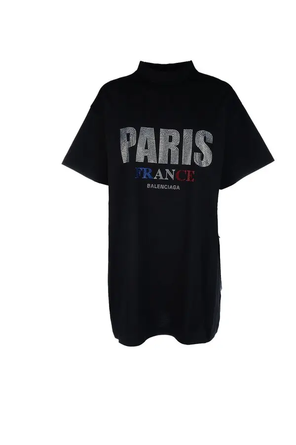 Balenciaga Embellished Logo T-shirt - Multicolor