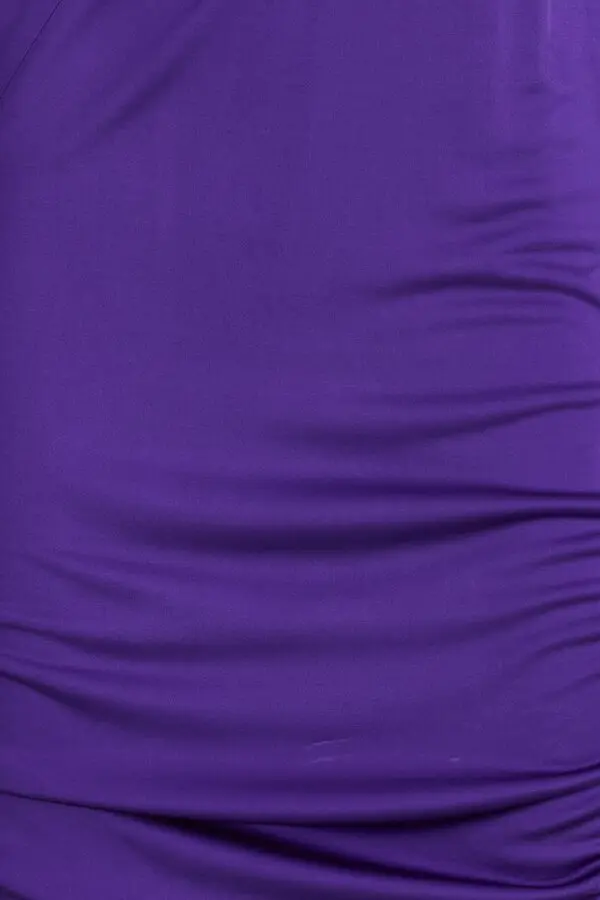 Versace Long Sleeve Ruched Dress