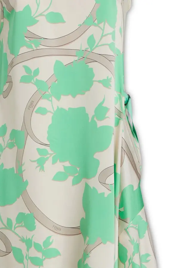 Fendi Printed Silk Dress