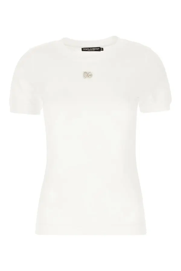 Dolce & Gabbana Embellished Logo T-shirt - Multicolor
