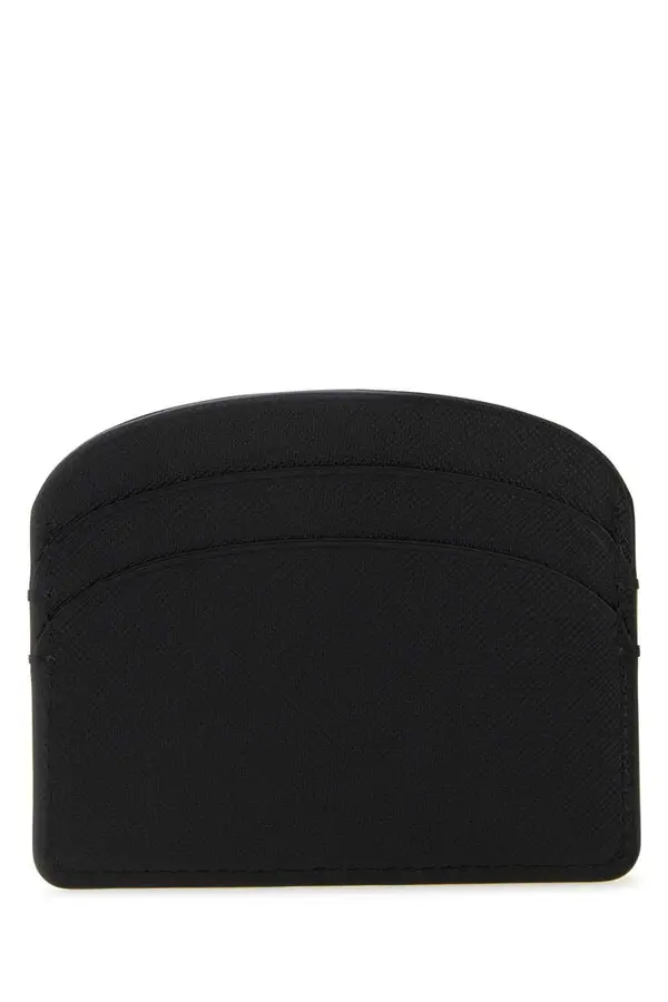 A.p.c. Leather Demi-lune Card Holder