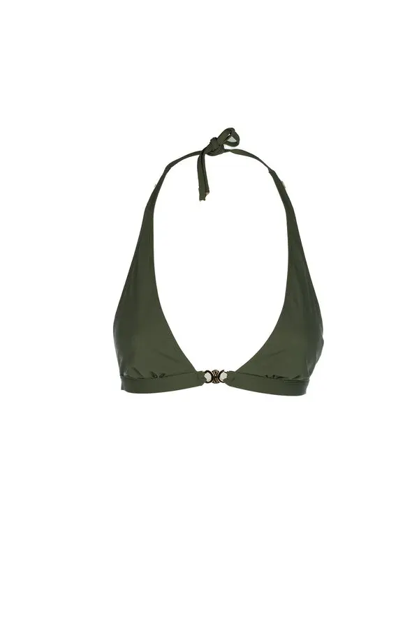 Celine Halterneck Bikini Top - Multicolor