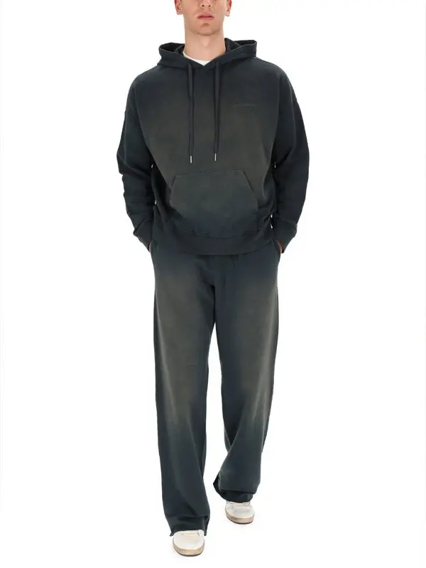 GOLDEN GOOSE Oversized Cotton Hoodie - Black