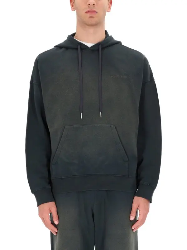 GOLDEN GOOSE Oversized Cotton Hoodie - Black