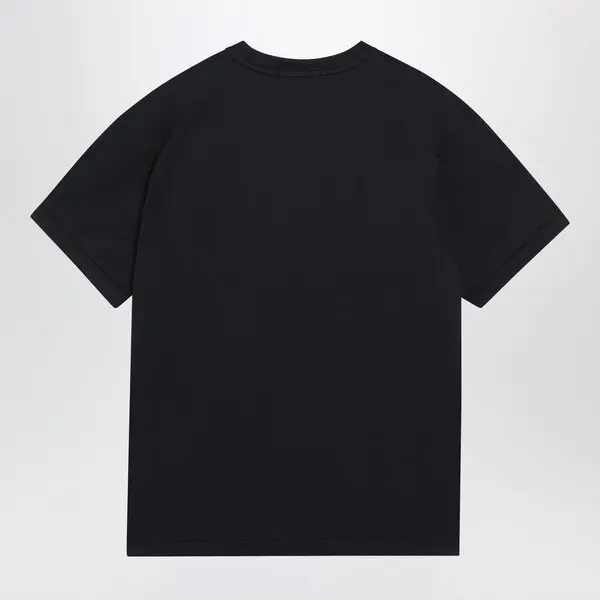 Stone Island Navy Cotton T-shirt With Slim Fit