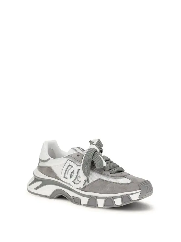 Dolce & Gabbana Leather And Mesh Sneakers