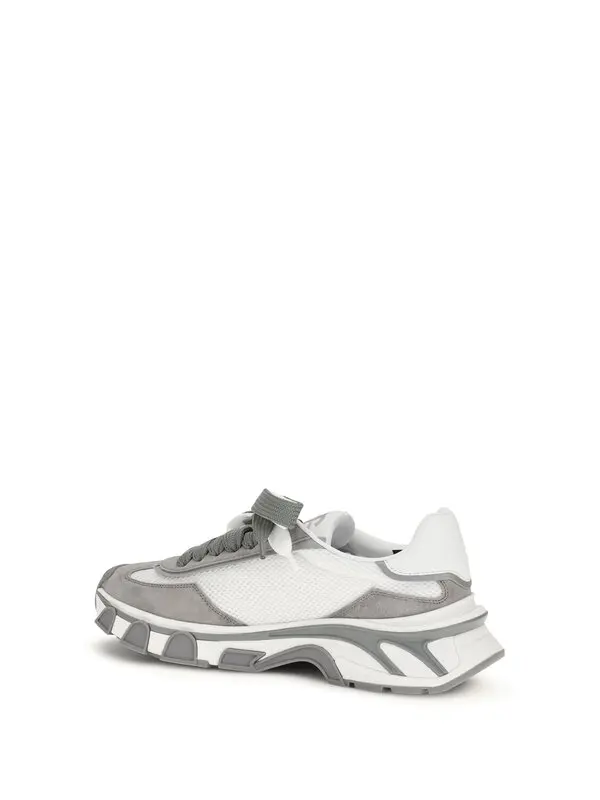 Dolce & Gabbana Leather And Mesh Sneakers