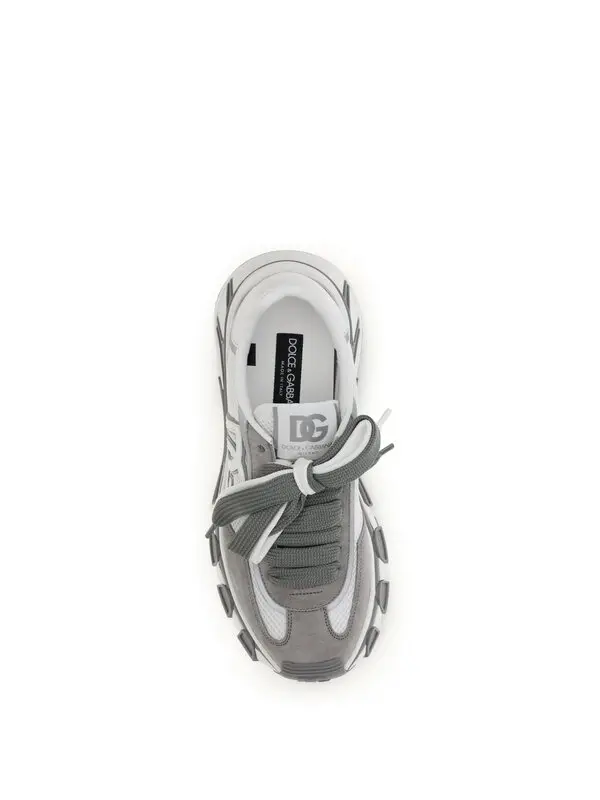Dolce & Gabbana Leather And Mesh Sneakers