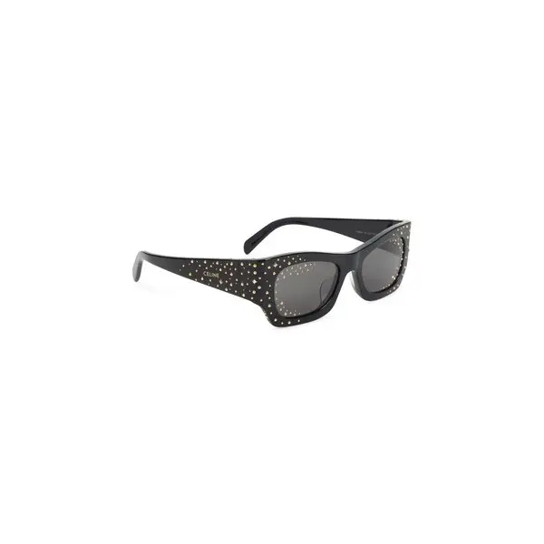 Celine S333 Graphic Embellished Sunglasses - Black