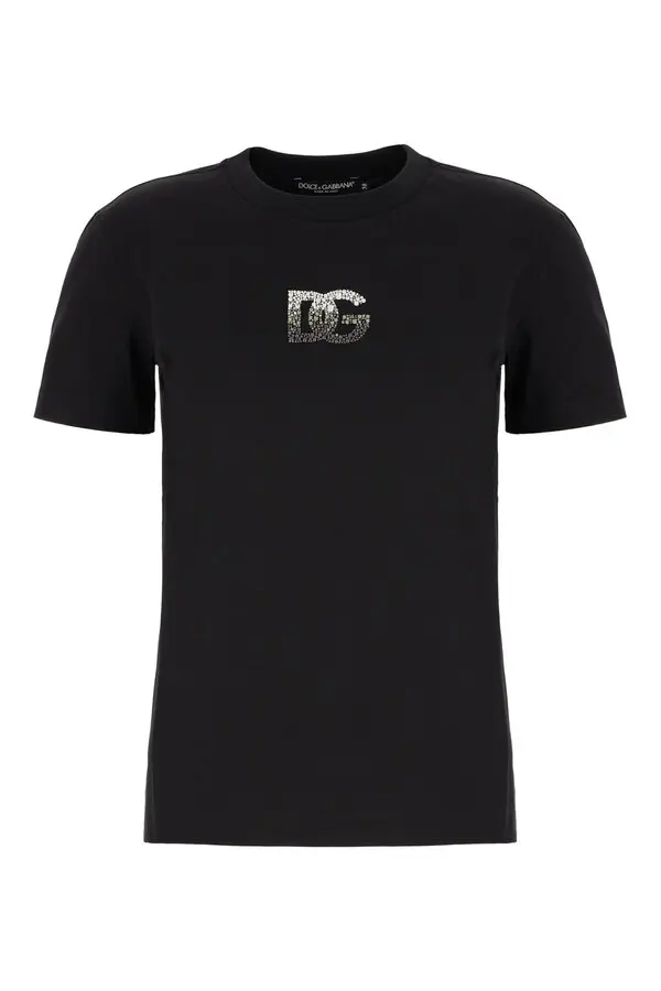 Dolce & Gabbana Embellished Logo T-shirt - Multicolor