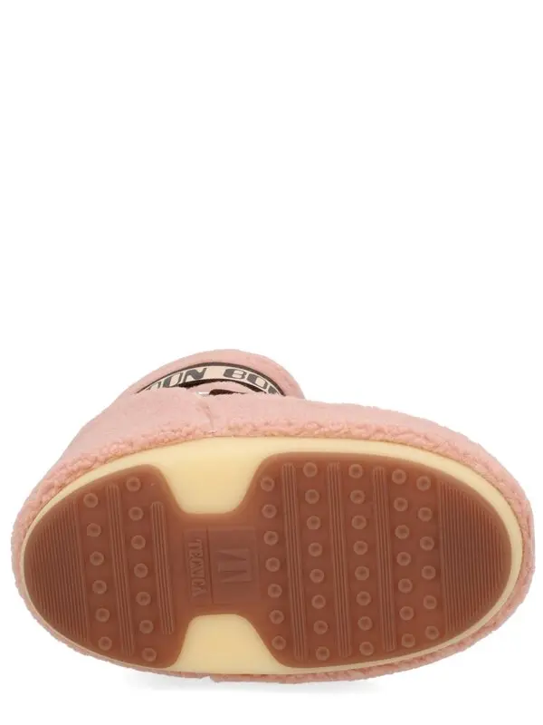 Moon Boot Icon Low Fleece Lace-up Boots - Pink