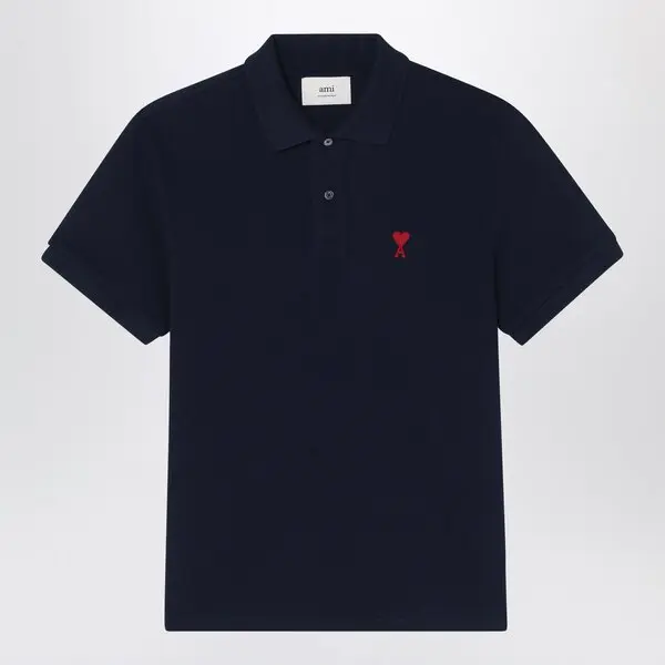 AMI Paris Polo De Coeur Midnight - Blue
