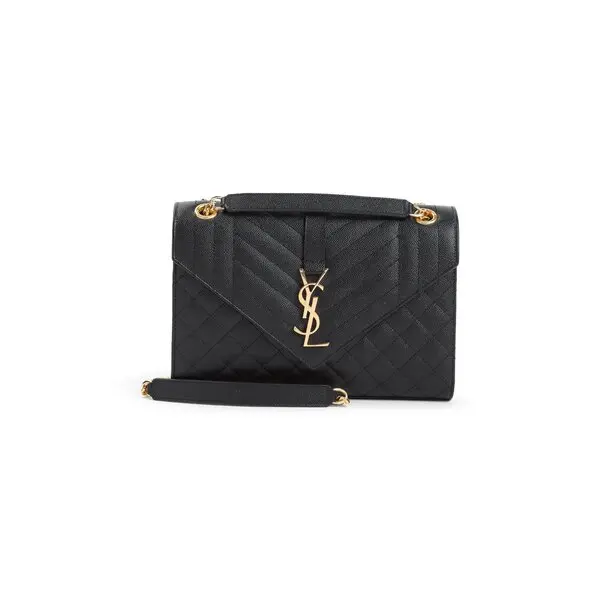 Saint Laurent Saffiano Leather Envelope Bag