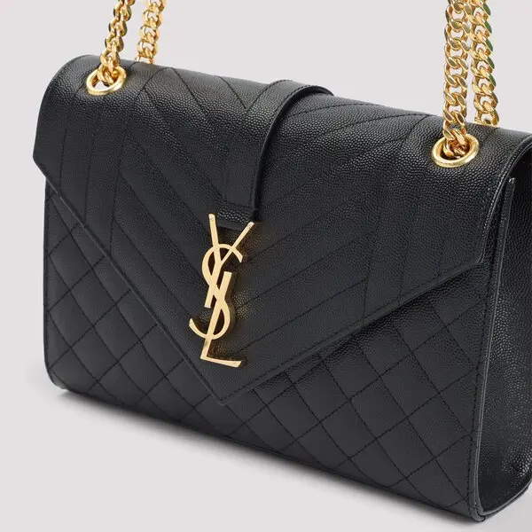 Saint Laurent Saffiano Leather Envelope Bag
