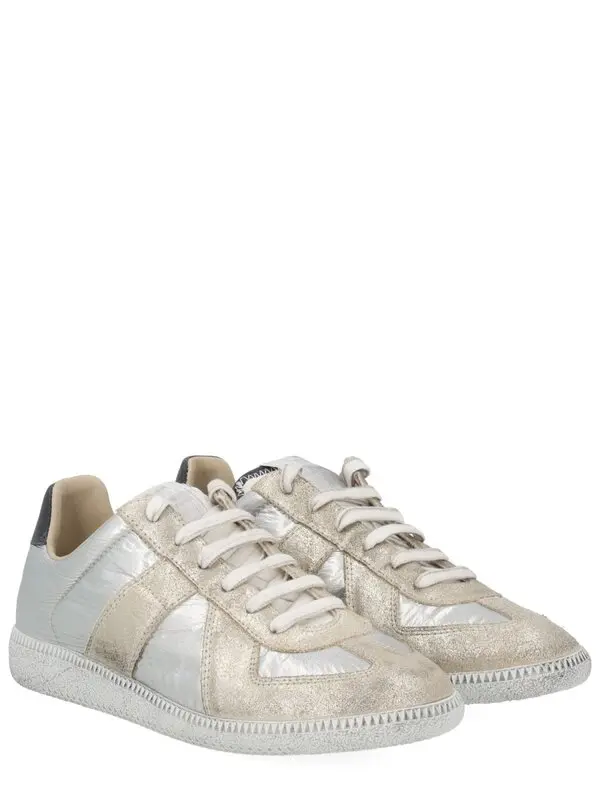 MAISON MARGIELA Iridescent Replica Sneakers - Silver