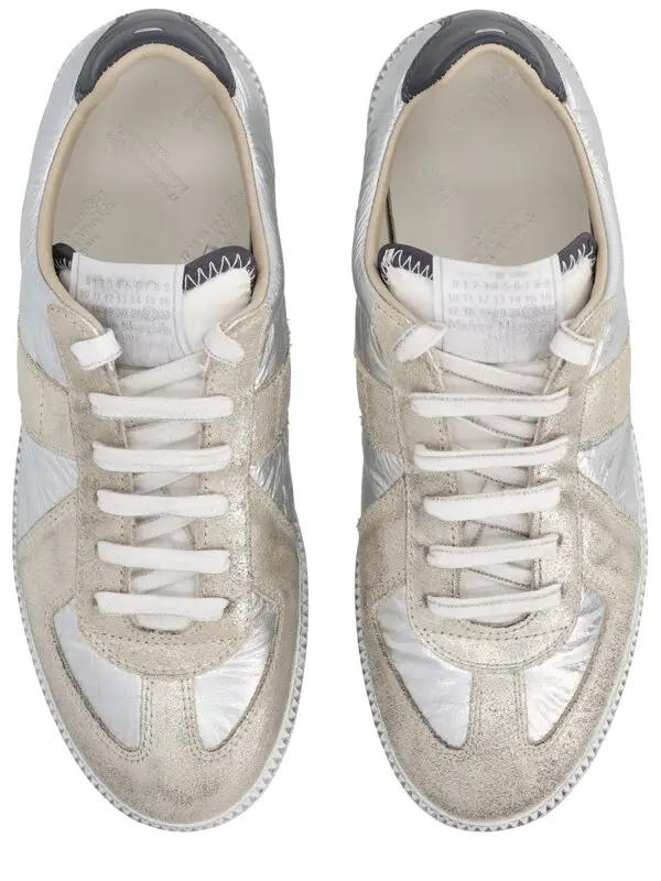 MAISON MARGIELA Iridescent Replica Sneakers - Silver