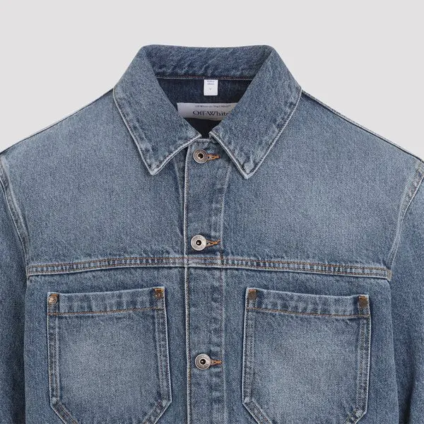 Off-White Hal Arrow Skate Denim Jacket - Blue