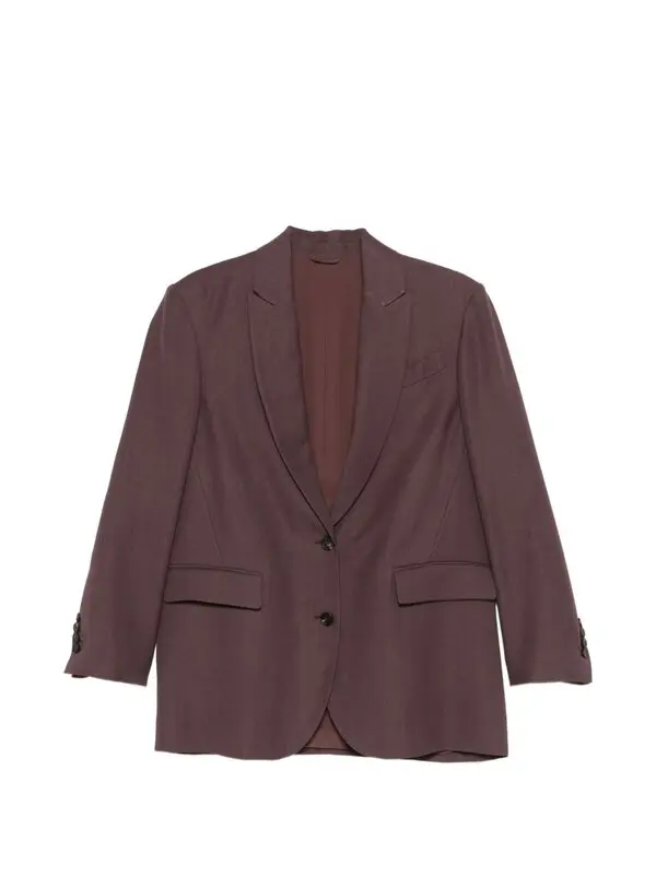Brunello Cucinelli Single-breasted Blazer Jacket - Multicolor