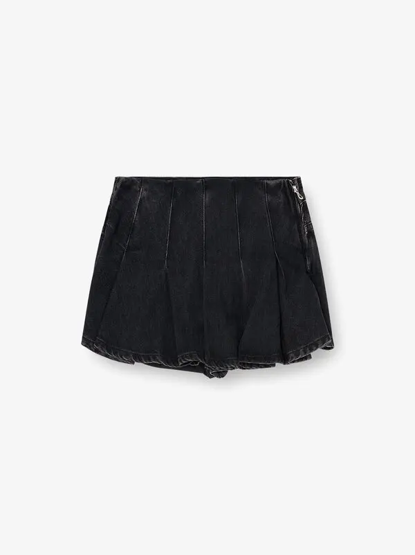 DIESEL® De-rox Pleated Denim Shorts - Multicolor
