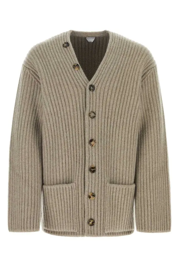 Bottega Veneta Wool Blend Cardigan - Brown
