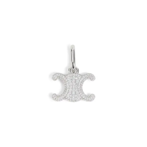 Celine Triomphe Charm With Crystal Details