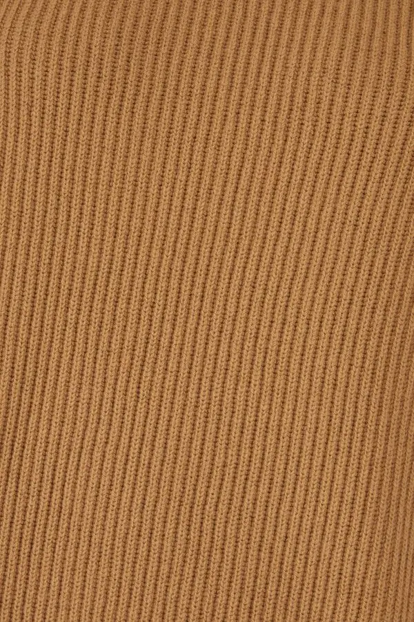 Max Mara Ribbed Turtleneck Dress - Multicolor