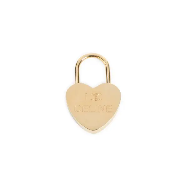Celine Gold Brass Padlock - Silver