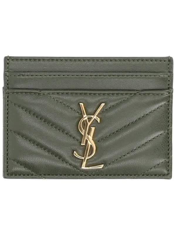 Saint Laurent Card Holder Cassandras - Brown