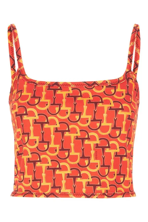 Gucci Printed Logo Tank Top - Multicolor