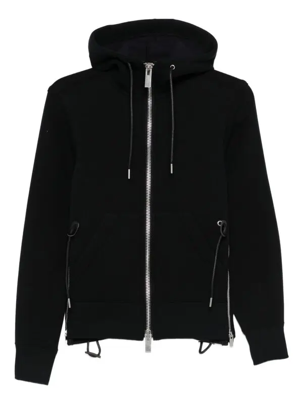 Sacai Cotton Zipped Hoodie - Multicolor