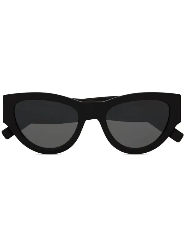 Saint Laurent Cat Eye Sunglasses With Logo Plaque