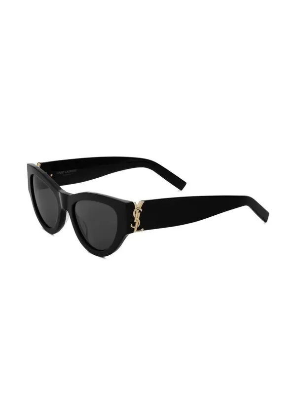 Saint Laurent Cat Eye Sunglasses With Logo Plaque