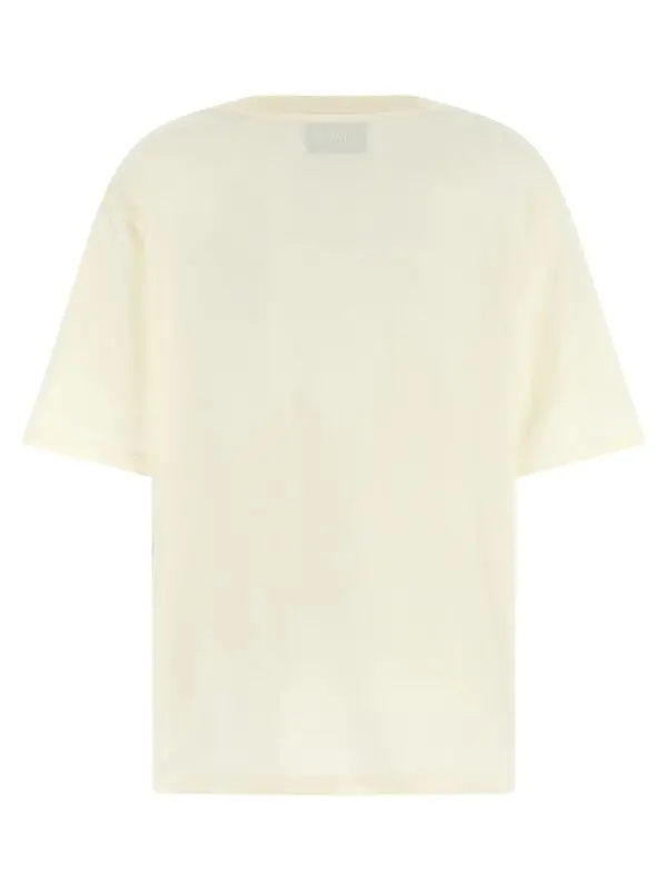 AMI Paris Heavy Cotton T-shirt With Embossed Logo
