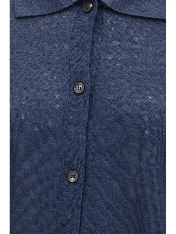 Max Mara Ribes Wool Cardigan - Blue