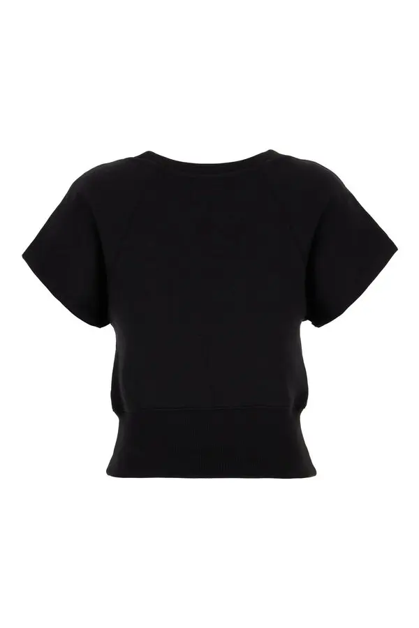 Dries Van Noten Ribbed Cropped T-shirt