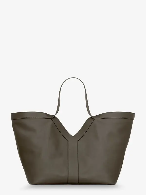Saint Laurent Y-stitch Hammered Leather Tote Bag - Multicolor