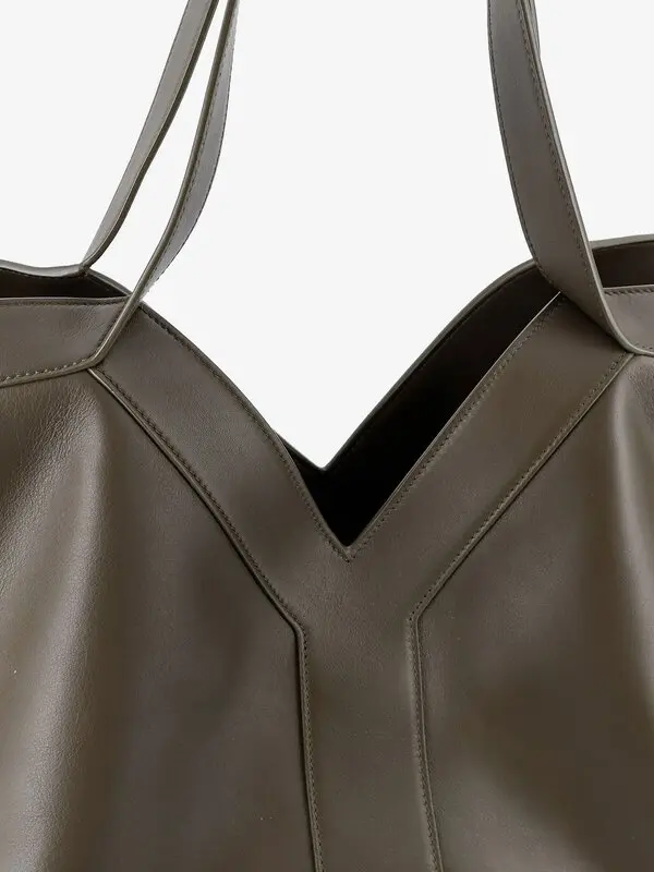Saint Laurent Y-stitch Hammered Leather Tote Bag - Multicolor