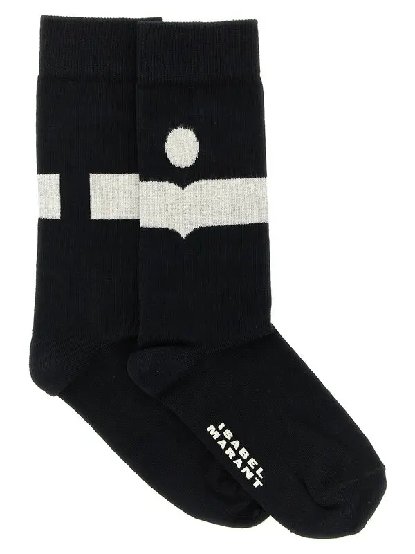Isabel Marant Étoile Nesson Crew Socks With Logo
