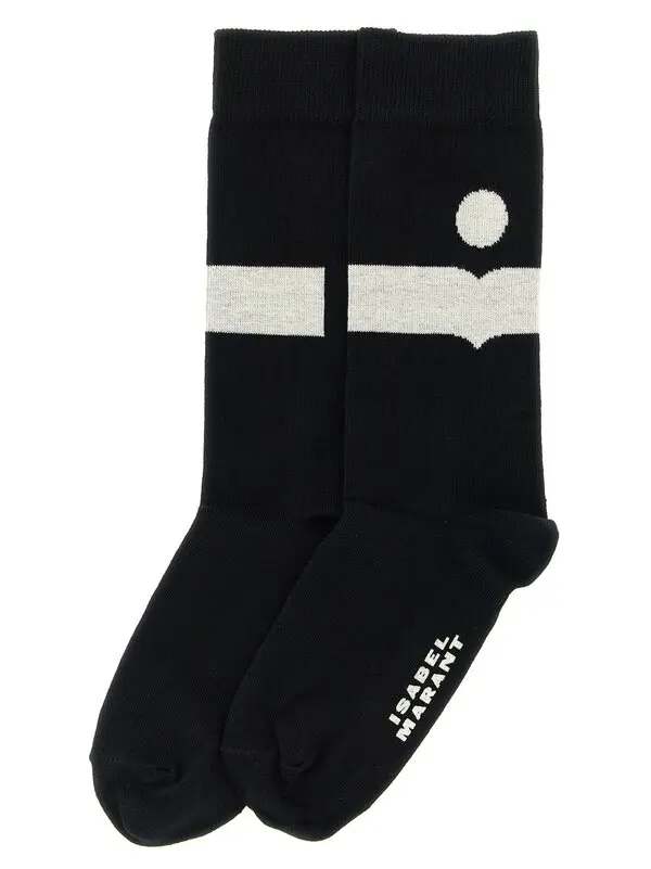 Isabel Marant Étoile Nesson Crew Socks With Logo