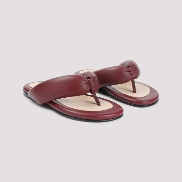 Carven Leather Flip Flops