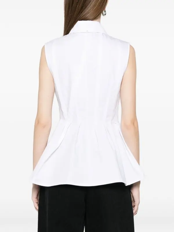 Sportmax Cotton Poplin Shirt With Crystal Embellishment - Multicolor