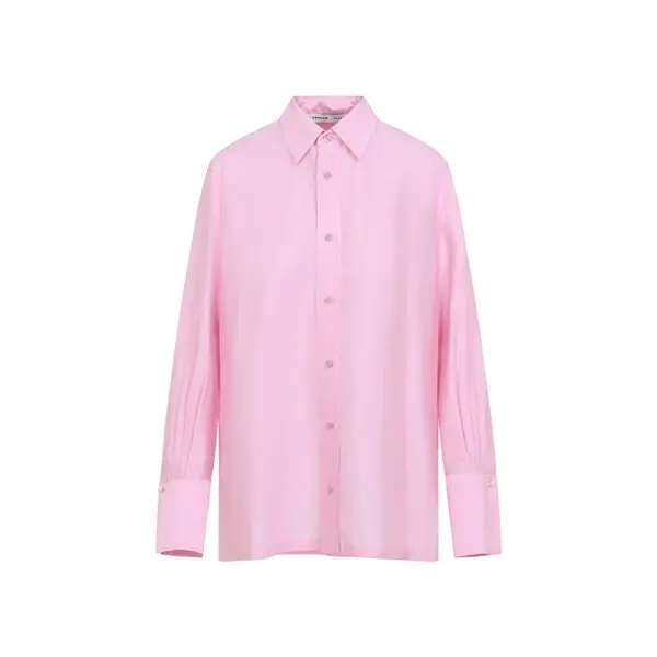 Carven Silk Shirt With Pleated Detailing - Multicolor