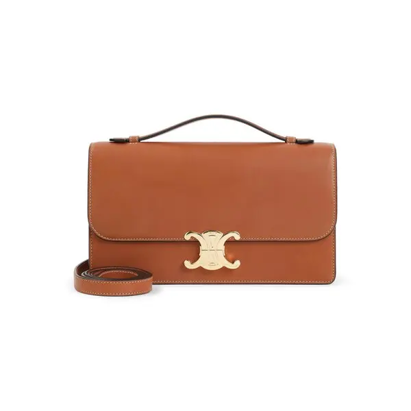 Celine Triomphe Medium Folio - Brown