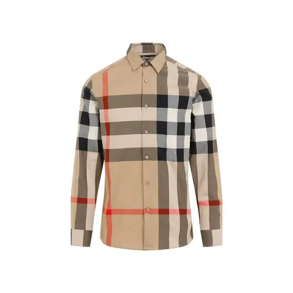 Burberry Check Cotton Shirt - Multicolor
