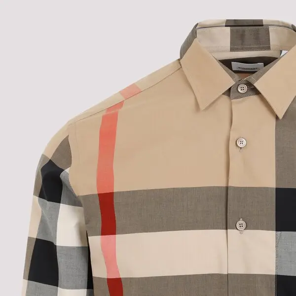 Burberry Check Cotton Shirt - Multicolor