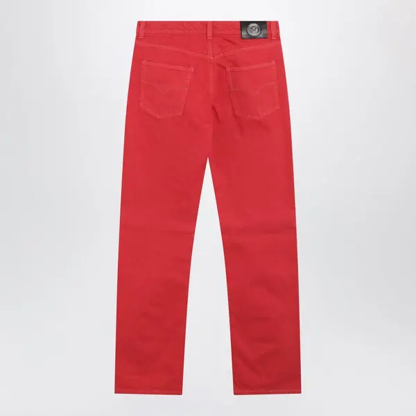 Versace Straight Leg Cotton Denim Jeans