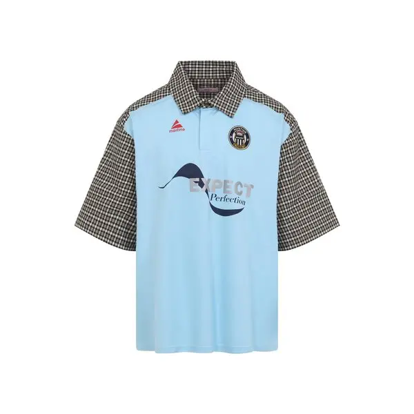 Martine Rose Short Sleeves T-shirt Poloshirt - Blue